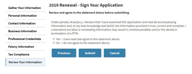 PTIN Renewal Step by Step Guide