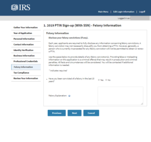 PTIN Application How to Guide