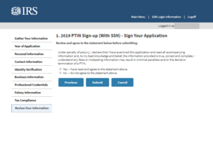 PTIN Application How to Guide