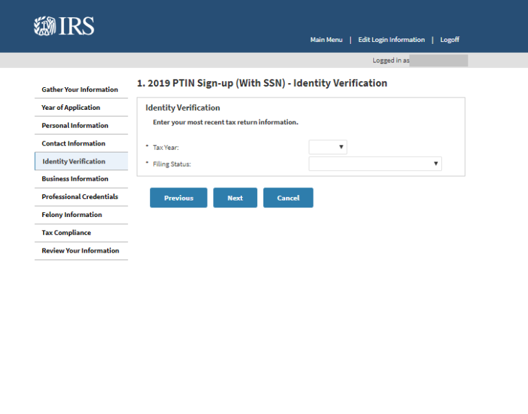PTIN Application How to Guide