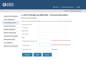 PTIN Application How to Guide